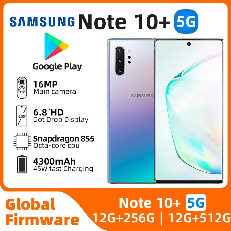 Jual Samsung Galaxy Note 10+ 5G 12/256GB New Inter | Shopee Indonesia