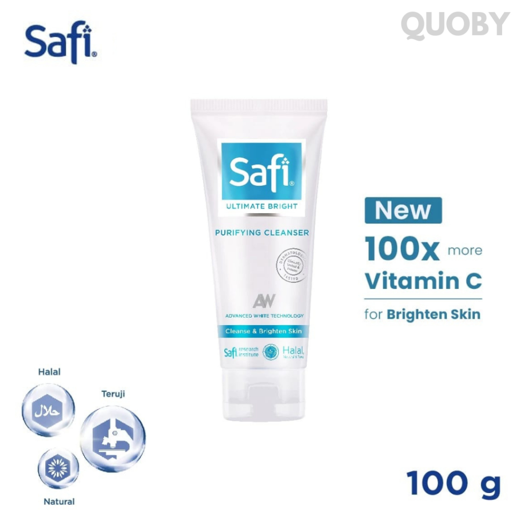 Jual SAFI Ultimate Bright Purifying Cleanser Facial Foam Face Wash ...
