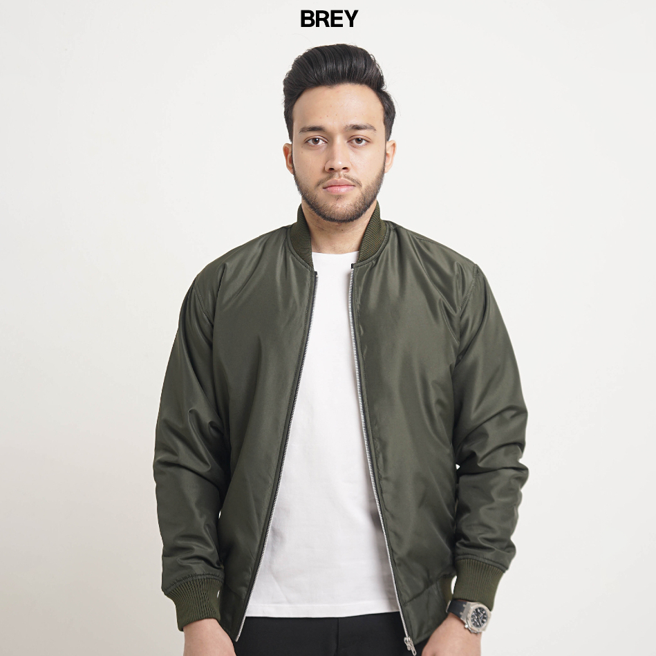 Jual Jaket Pria Bomber Original Hijau Army Jacket Parasut Windbreaker ...