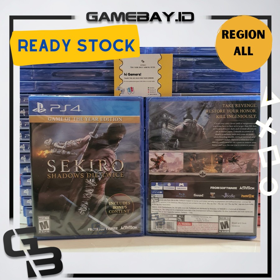 Jual PS4 Sekiro : Shadows Die Twice - GOTY Edition | Shopee Indonesia