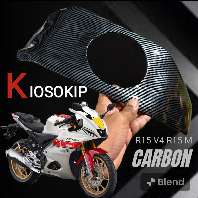 Jual Cover tangki carbon r15 v4 r15 m Cover tangki r15 v4 r15m carbon ...