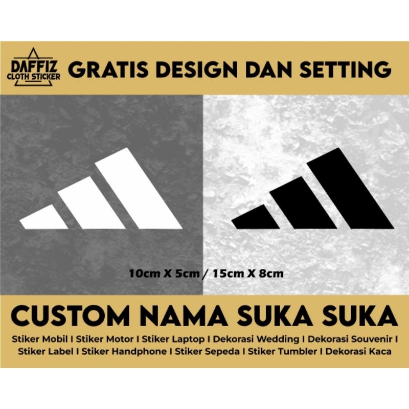 Jual Stiker Cutting Merk Sepatu | Stiker Cutting Custom | Shopee Indonesia