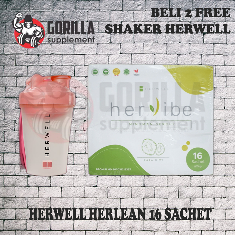 Jual HERWELL Hervibe 1 Box 16 Sachet - Suplemen Diet Fiber Drink ...
