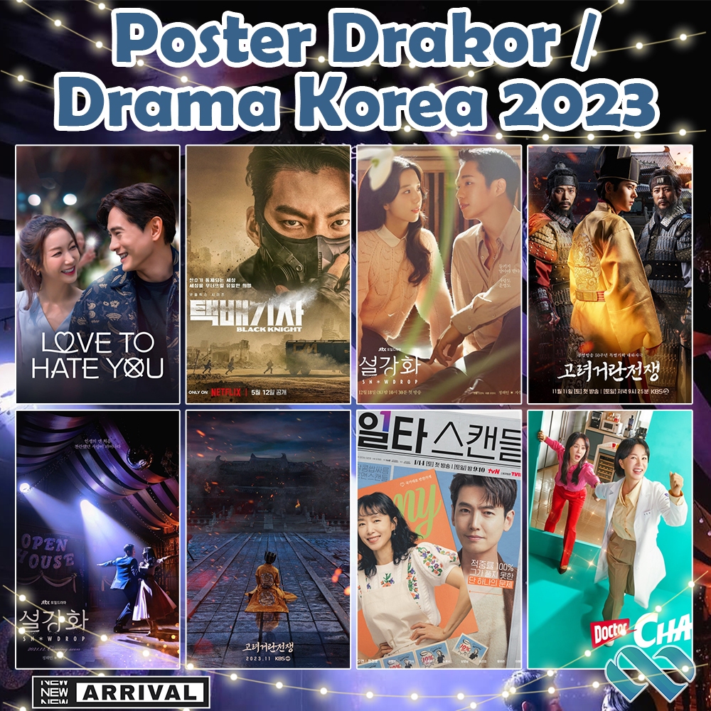 Jual Poster FILM DRAKOR DRAMA KOREA | Part 7 A5 A6 Murah 100% Look Like Official (Snowdrop ...