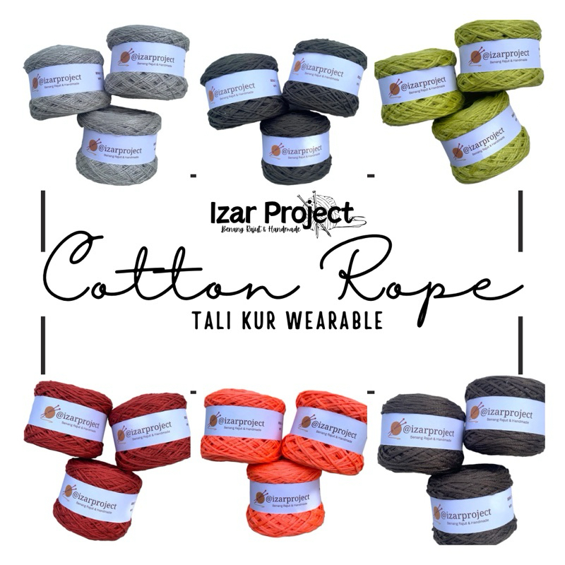 Jual Cotton Rope - Benang Tali Katun Pipih - Benang Rajut Tali Kur ...