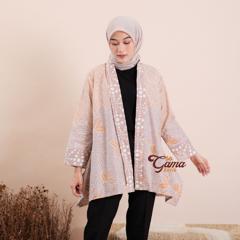 Jual Blazer Batik Atasan Batik Wanita Outer Batik Modern Kembang ...