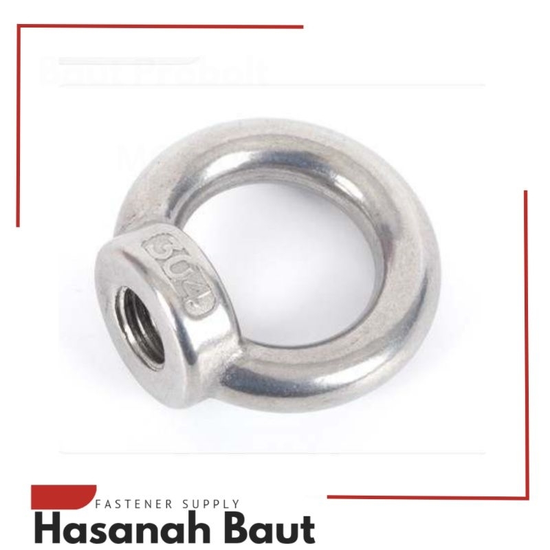 Jual Eye Nut M10 Stainless Steel 304 | Shopee Indonesia