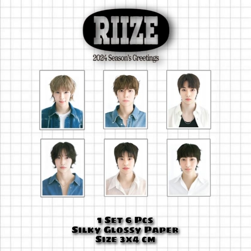 Jual RIIZE Season Greeting 2024 Pas Foto ID Photo 1 set | Shopee Indonesia