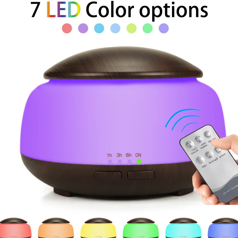 Jual 3ml humidifier diffuser mini bentuk jamur dengan 7 led color ...