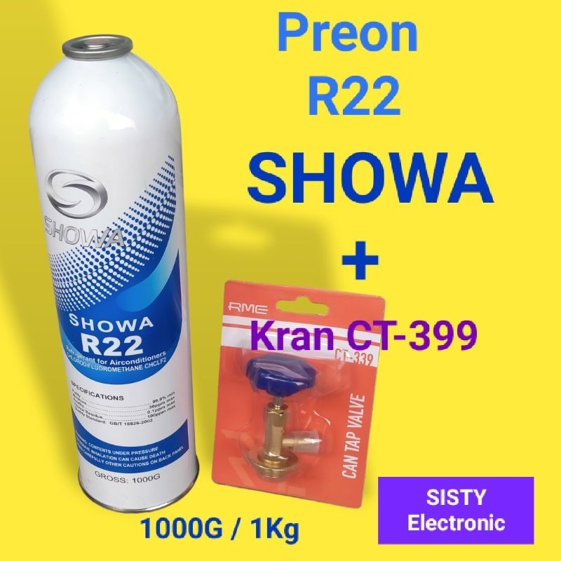 Jual Preon Freon R22 Showa 800mg 1000g 1Kg | Shopee Indonesia