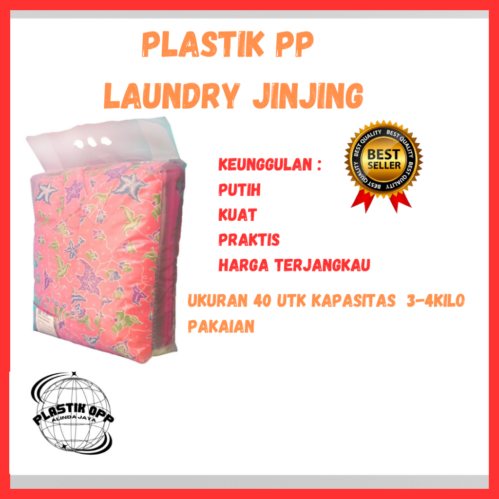 Jual Plastik Laundry | Plastik Jinjing 3 jari Uk 40 Tebal / Plastik Opp ...
