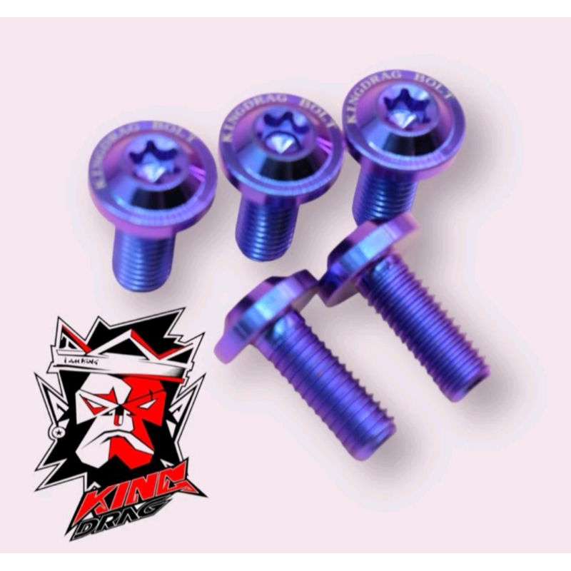Jual Baut TITANIUM BOLT piringan cakram THAILAND KINGDRAG harga satuan ...