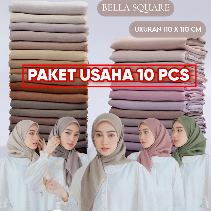Jual PAKET USAHA BELLA SQUARE 10pcs BEBAS PILIH WARNA | Shopee Indonesia