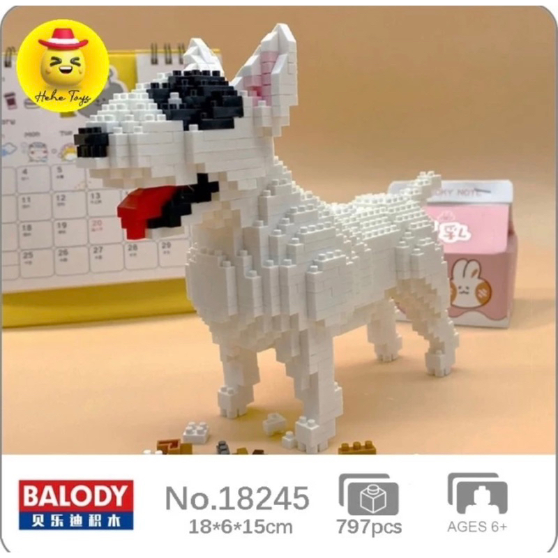 Jual Balody Bull terrier 18245 797pcs bricks block anjing dog | Shopee ...
