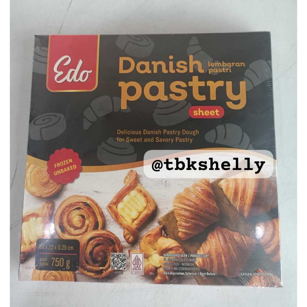 Jual Edo Danish Pastry Sheet (Kulit Pastry) 750 Gr | Shopee Indonesia