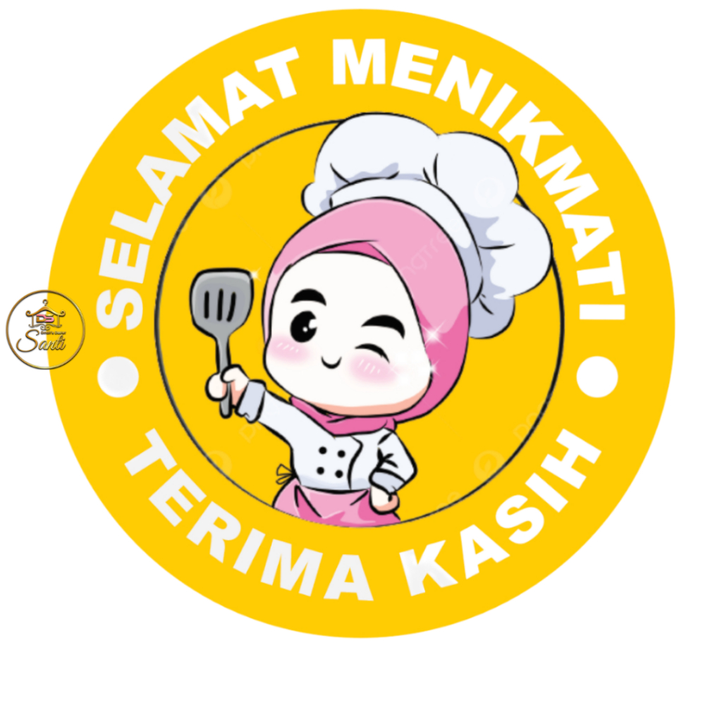 Jual STICKER SELAMAT MENIKMATI UNTUK 100 PCS LABEL MAKANAN READY ...