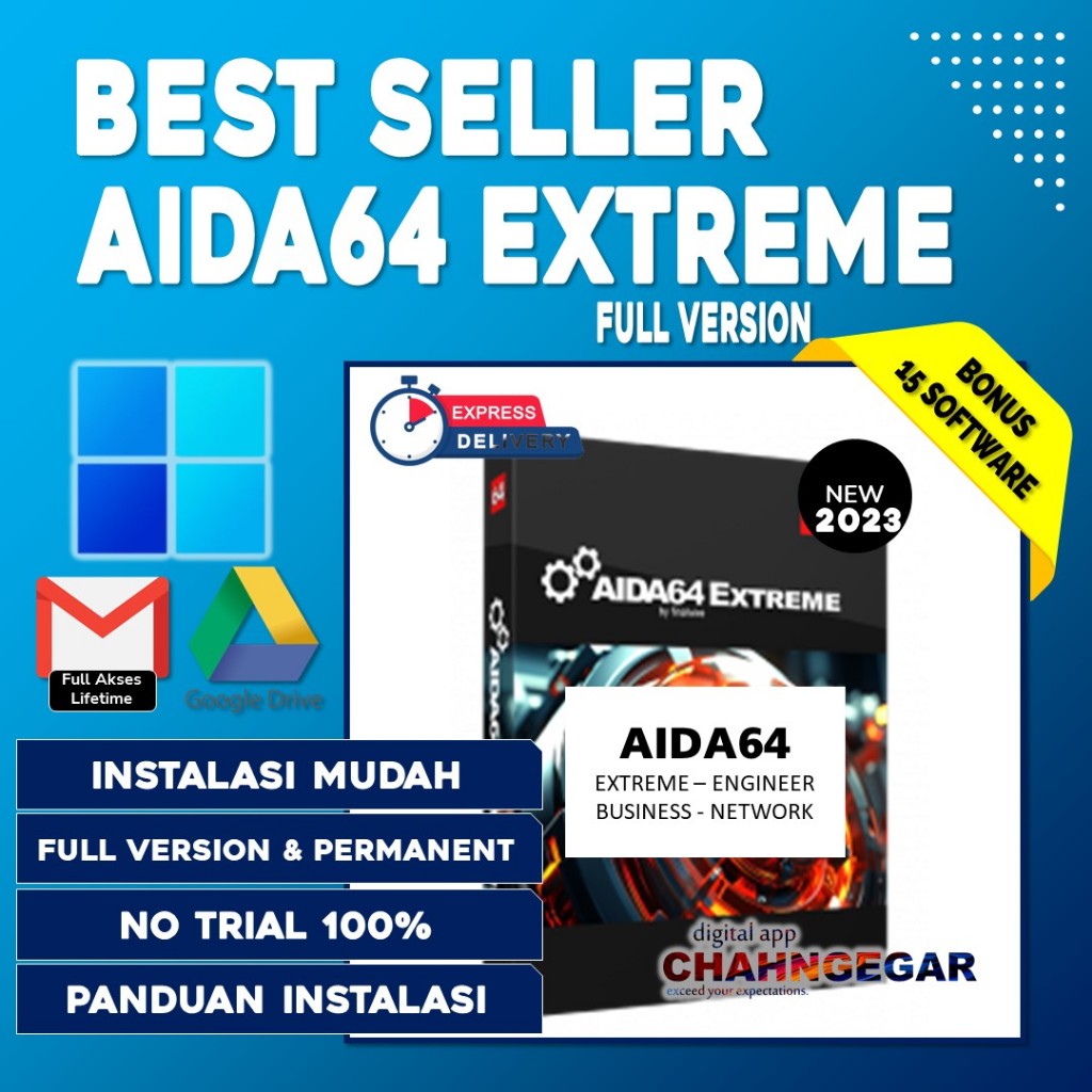 Jual Software AIDA64 Extreme / Engineer Pro / BusinessTerbaru 2023 ...