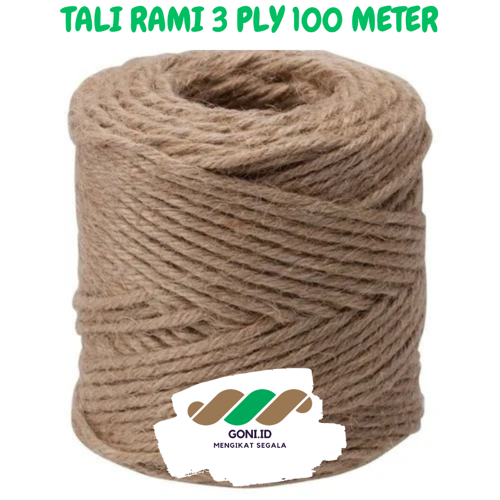 Jual Tali Goni / Tali Rami 3 PLY (100 Meter) Tali Goni Meteran | Tali ...