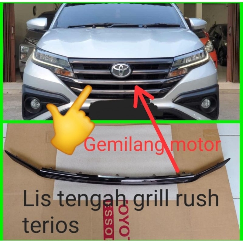Jual Lis Grill List Grille Depan Bagian Tengah Rush Terios 2018-2022 Original | Shopee Indonesia