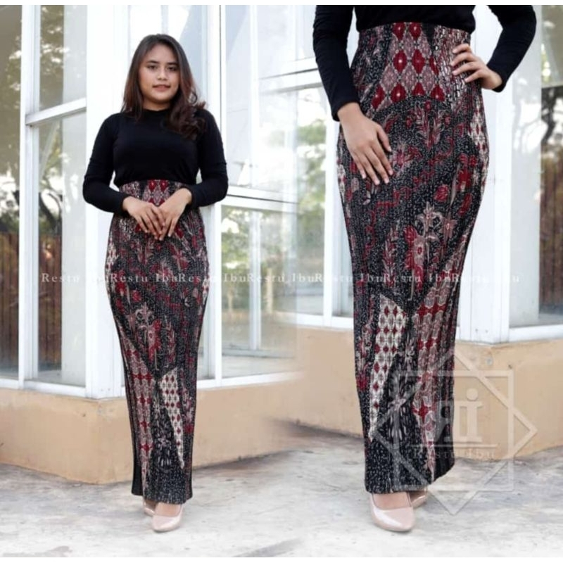 Jual Rok Plisket Batik Terlengkap Premium Bawahan Kebaya Jumbo motif ...