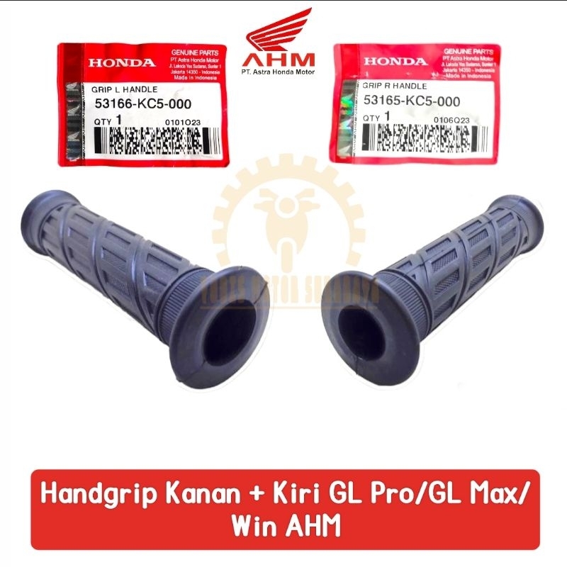 Jual AHM Hand Grip Karet Stang Stir Hanfat set kanan+kiri GL Pro,GL Max ...