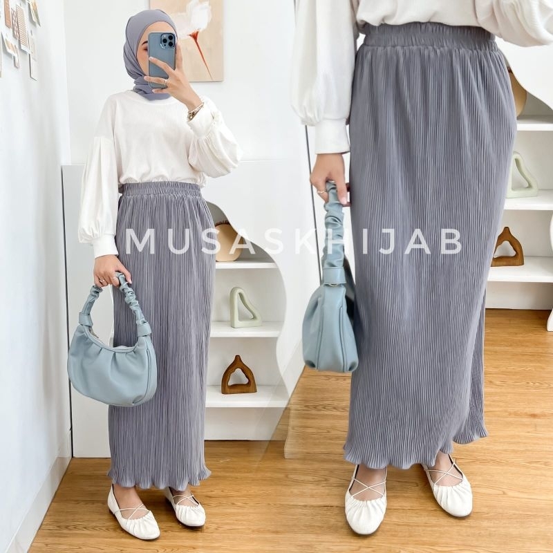 Jual ROK SPAN WAVY / ROK PLISKET SPAN WAVY / ROK PLISKET KRIWIL / KODE ...