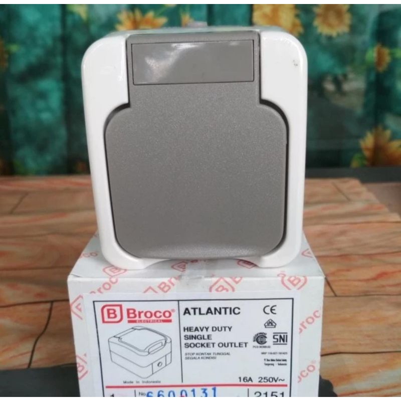 Jual OB Broco Stop Kontak Atlantic Outbow Soket/Terminal Anti/ Tahan ...