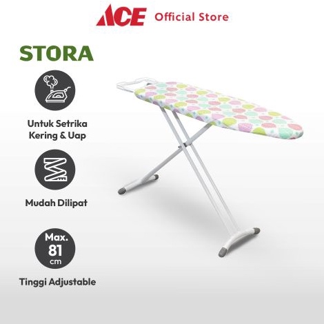 Jual Murah Ace Stora Meja Setrika Powder Coating 117X345 cm Putih Papan ...
