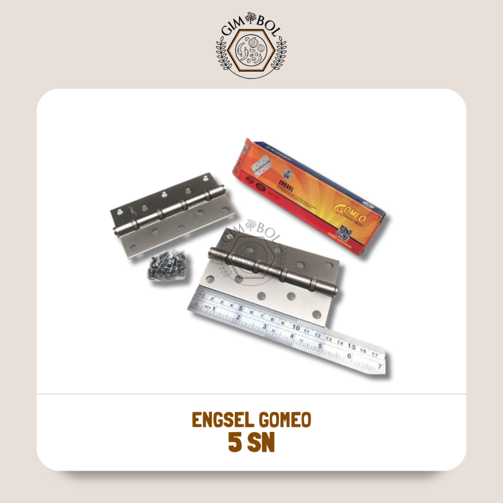 Jual Engsel Pintu Rumah Engsel Jendela Tebal Gomeo 5 inch SILVER ...