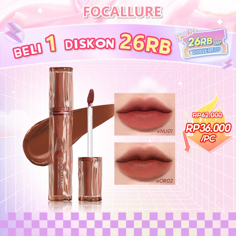 Jual FOCALLURE Pro-blur Airy Matte Lip Tint Velvet Lipstick Mossue Lip ...