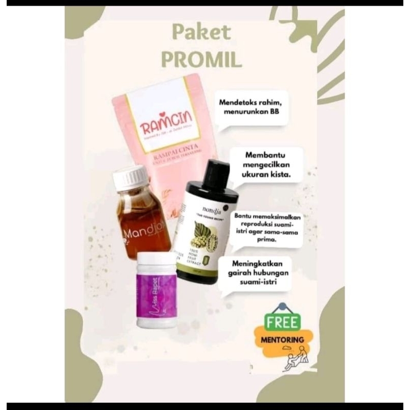 Jual PAKET PROMIL HERBALOV | PROGRAM HAMIL DBH | Shopee Indonesia
