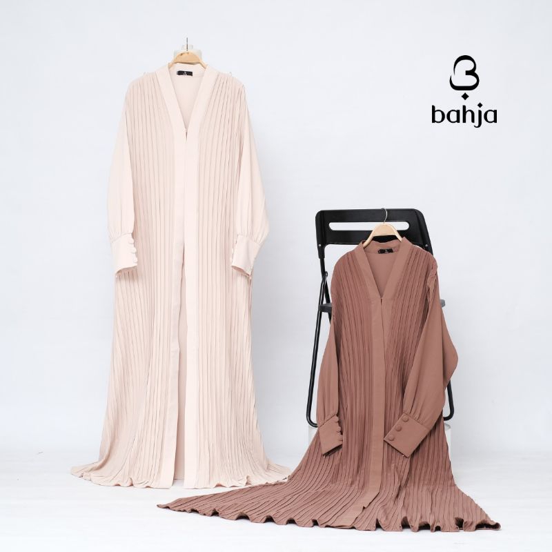 Jual Bahja Syari - Maisa Pleats Outer Abaya (Gamis Outer Abaya Plisket Umroh/Haji/Daily ...