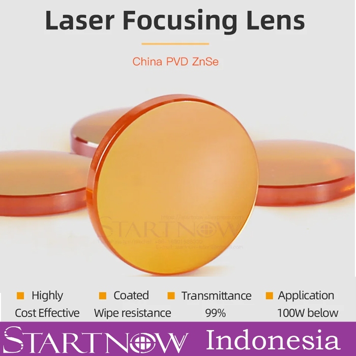 Jual China PVD ZNSE Lensa Fokus Laser Cutting and Engraving CO2 Laser ...