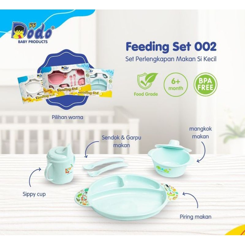 Jual DODO FEEDING SET 002 / LARGE | Tempat makan bayi | Shopee Indonesia