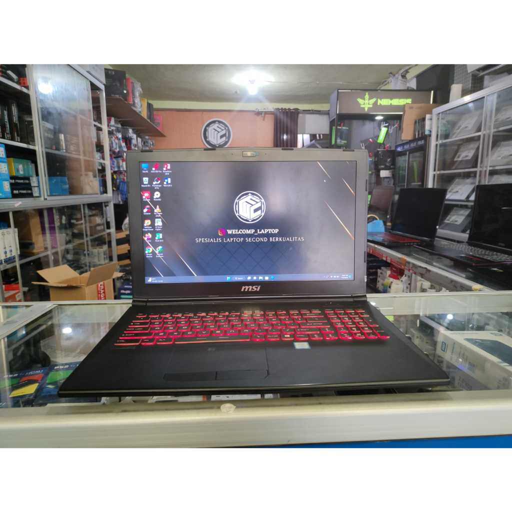 Jual Laptop Gaming 2Nd MSI GL62M 7RC i5-7300HQ/ NVIDIA MX150/ 4GB/ HDD ...
