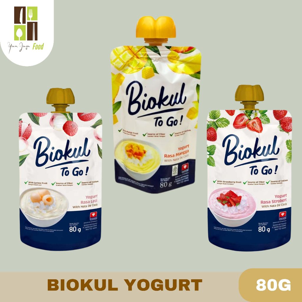 Jual Biokul To Go ! Minuman Yoghurt / Yogurt Rasa Mangga / Leci ...