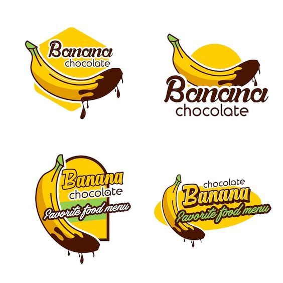 Jual Stiker pisang coklat lumer Sticker label custom logo makanan usaha ...