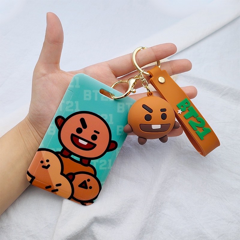 Jual Unofficial Photocard ID Card Holder Gantungan Kunci 3D BT21 Kpop ...