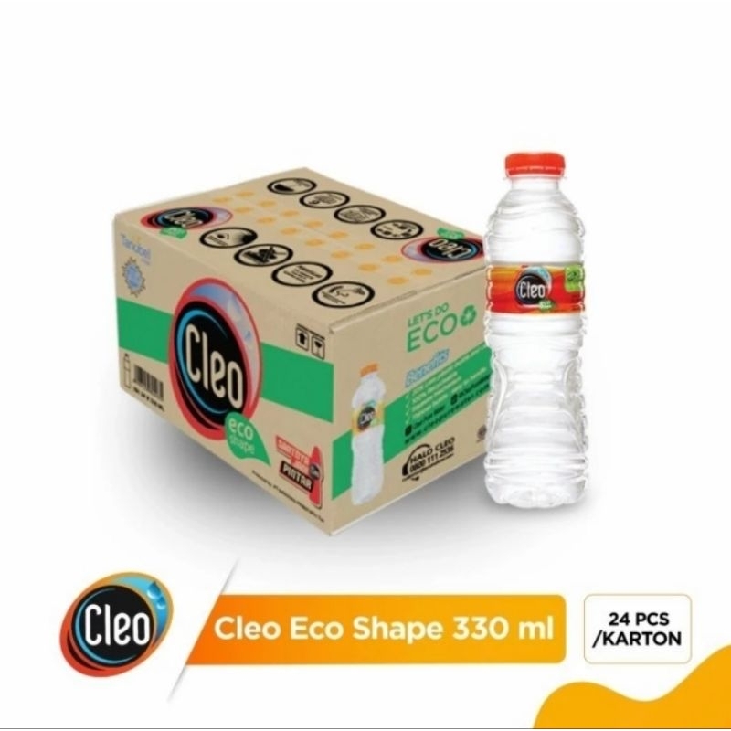 Jual Air Mineral Cleo Botol 330 ML | Shopee Indonesia