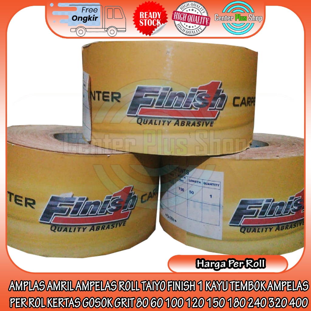 Jual AMPLAS AMRIL AMPELAS ROLL TAIYO FINISH 1 KAYU TEMBOK AMPELAS PER ...