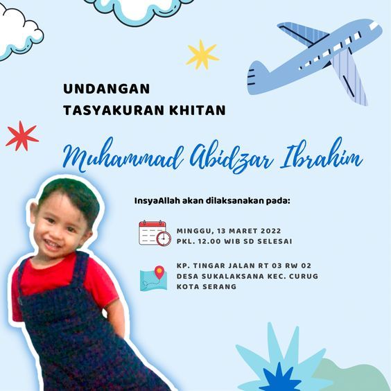 Jual STIKER KHITANAN ANAK / KARTU LABEL SYUKURAN ARJUNA BENTUKPERSEGI ...