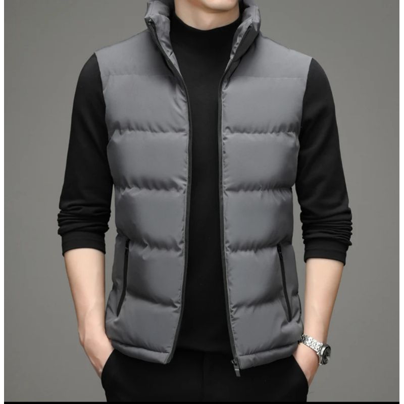 Jual Jaket Rompi Pria Puring Dakron | Shopee Indonesia