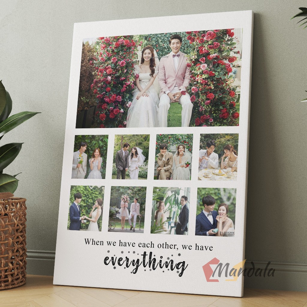 Jual Cetak Foto Wedding Sign Ukuran Besar 40x60 dan 50x70 cm Frame Kayu ...