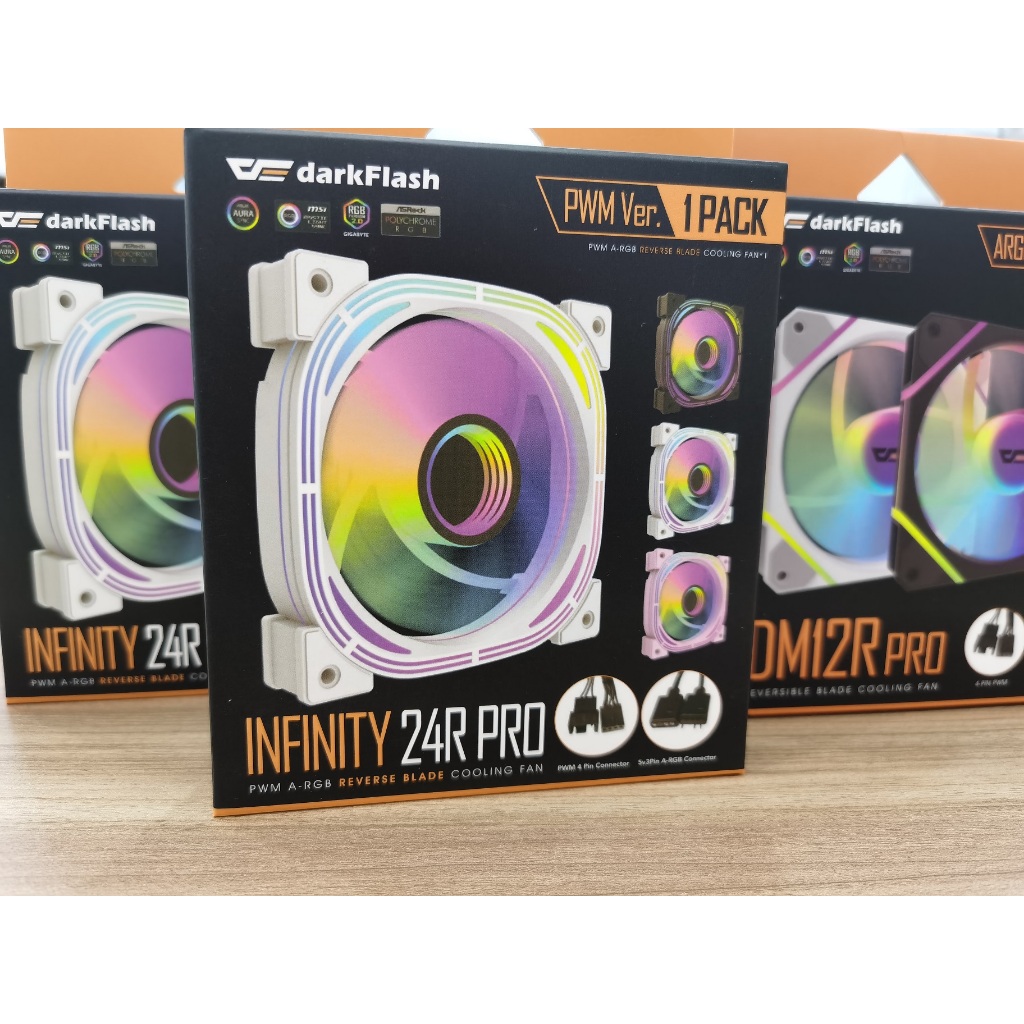 Jual Darkflash Infinity 24R PRO - Reverse Blade ARGB PWM Fan | Shopee ...