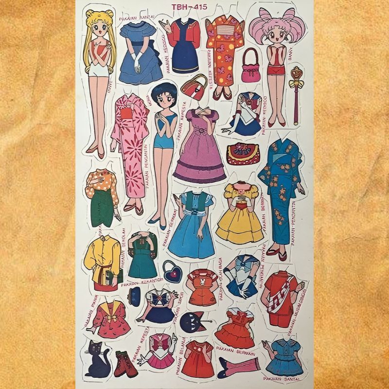 Jual BP BP AN JADUL SAILORMOON BONGKAR PASANG ORANG ORANGAN KERTAS ...