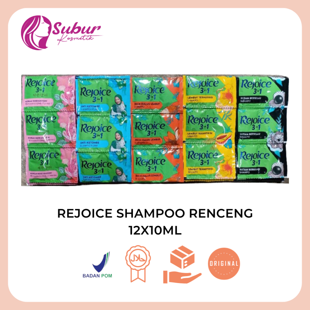 Jual Rejoice Shampo 3in1 Sachet Shampoo 10ml (1Renceng Isi 12 Sachet) | Shopee Indonesia