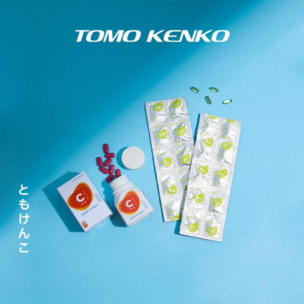 Jual Tomo Kenko Vitamin C 500 mg + Vitamin D3 Strip 1000 IU | Shopee ...