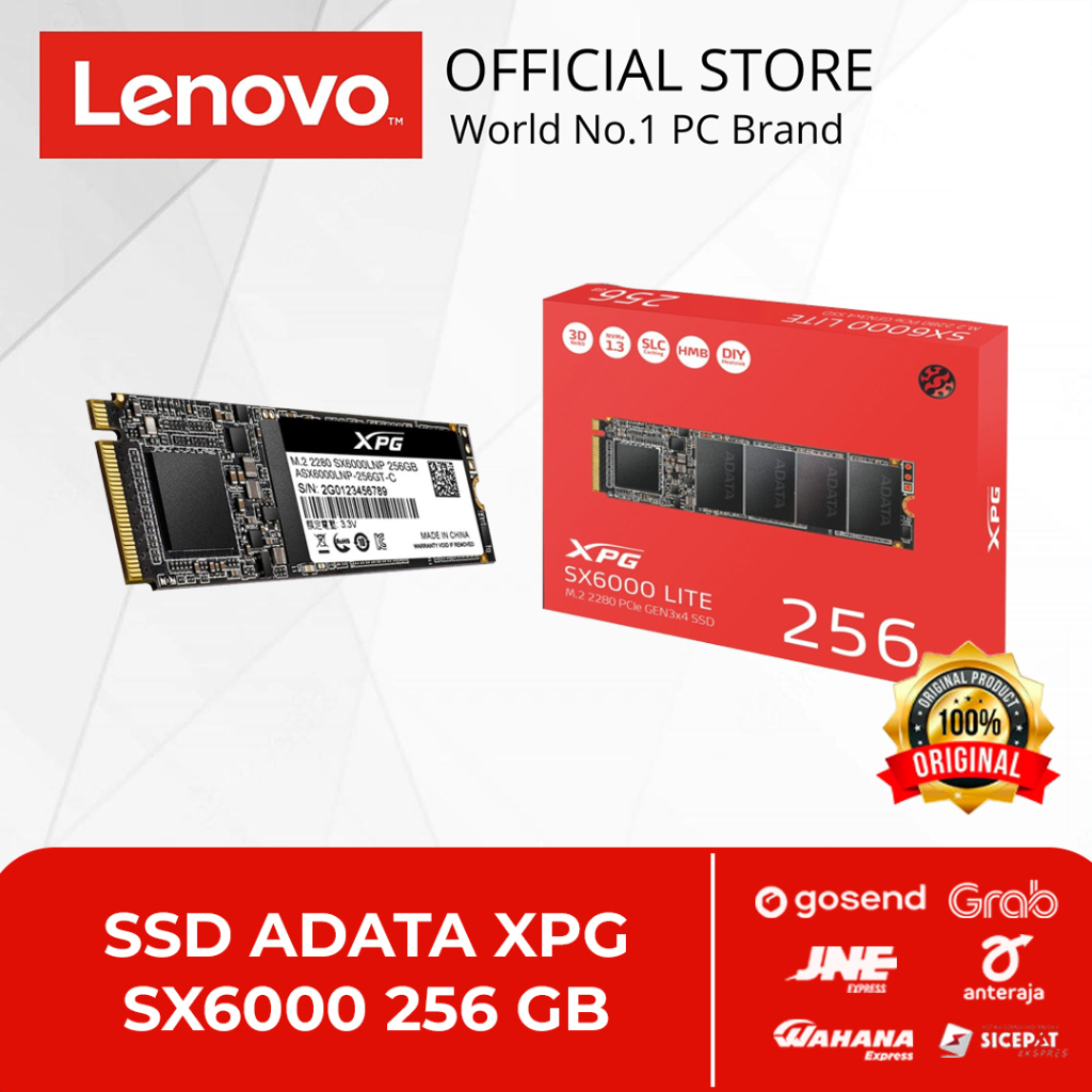 Jual SSD ADATA XPG SX6000 LITE M.2 NVME 256GB | Shopee Indonesia