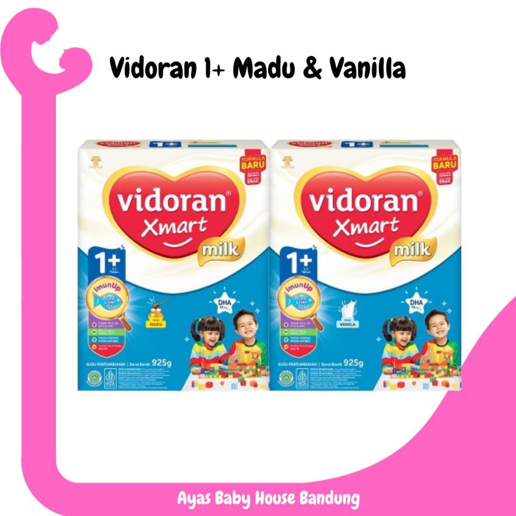 Jual Vidoran Xmart 1+ Madu / Vanilla 925 dan 700 gr Susu Formula ...