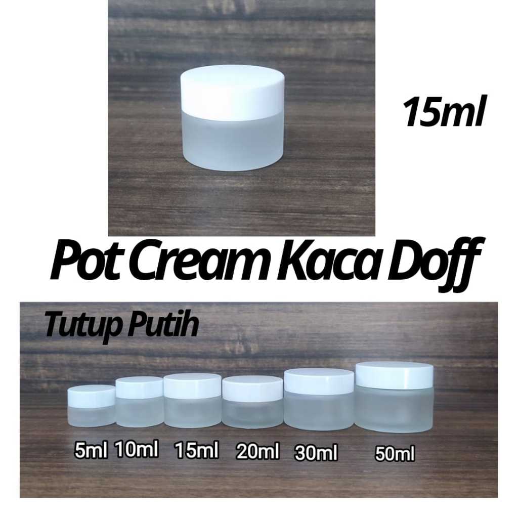 Jual Pot Krim Kaca Doff 15gr Pot Cream Kaca Doff 15ml Tempat Kosmetik ...
